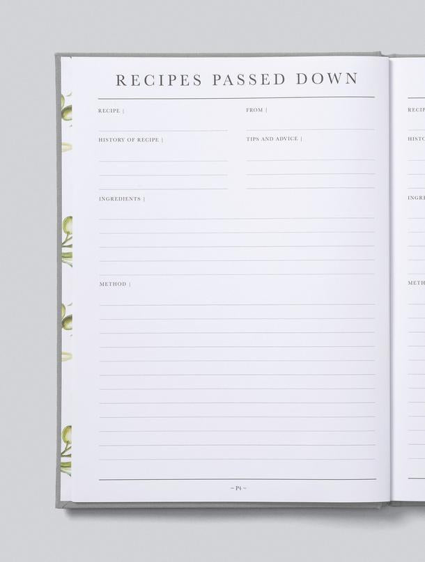 Recipe Book for Handwritten Recipes to Keep for Generations. – The ...